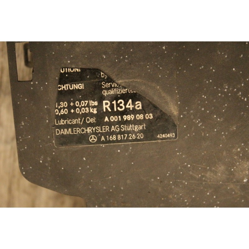 cache plastic couvercle filtre climatisation mercedes class a a0019890803