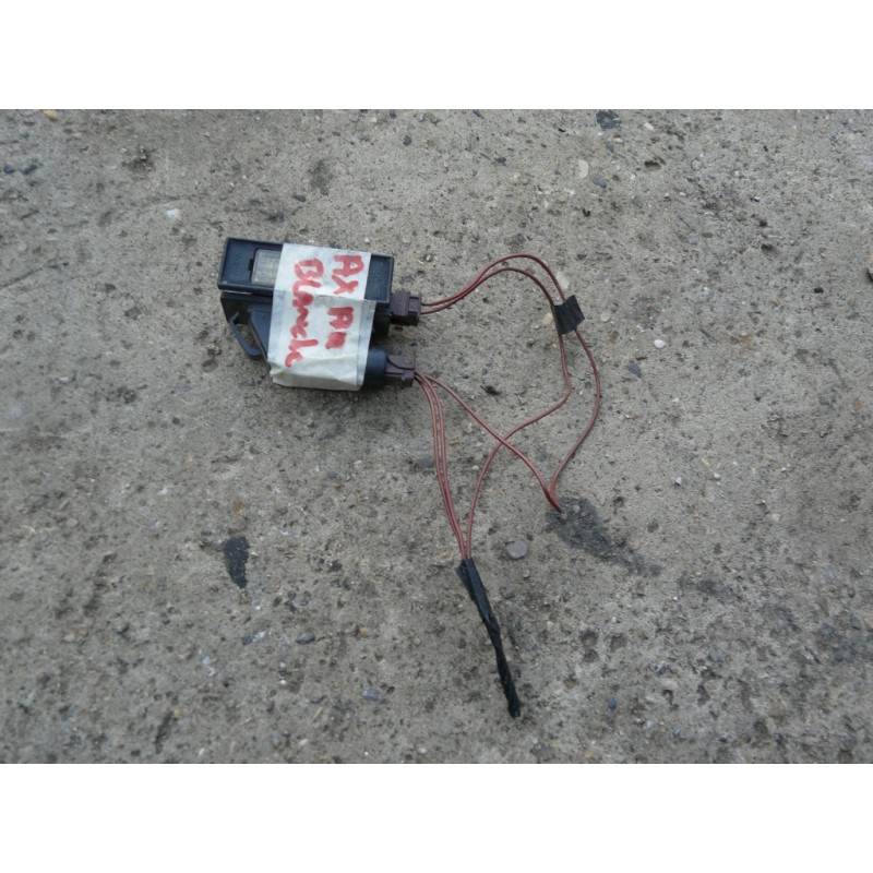 eclairage plaque arriere citroen AX